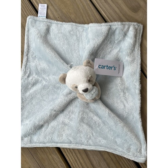 Carter's | Other | Carters Baby Panda Light Blue Plush Lovey Security ...